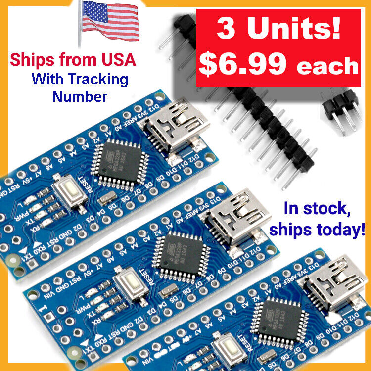 Atmega328p Ch340 Board Compatible With Arduino Nano Ide 2 Models Pi Boardsandsensors