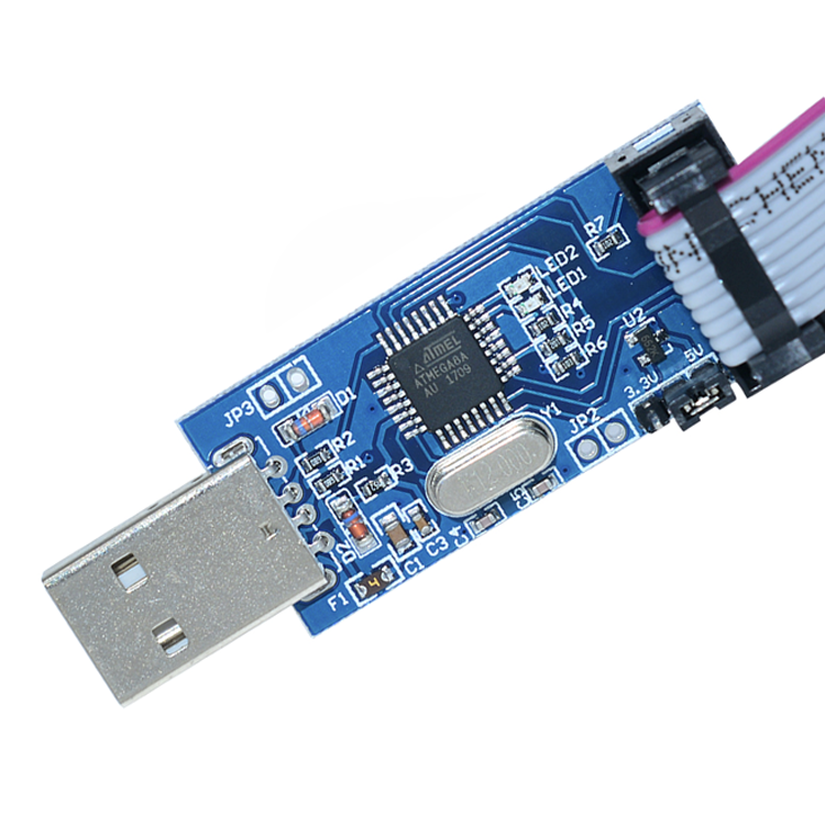 Usbasp Usbisp Avr Programmer Adapter 10 Pin Cable Usb Atmega8 Atmega12