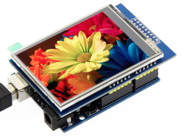 2.8 inch Full Color TFT Touchscreen display (ILI9341) for Arduino UNO ...